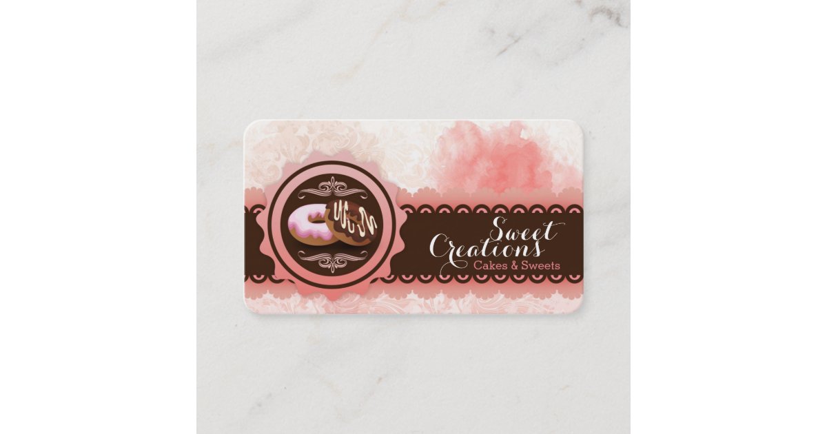 Bakery Donuts Sweet Business Business Card | Zazzle