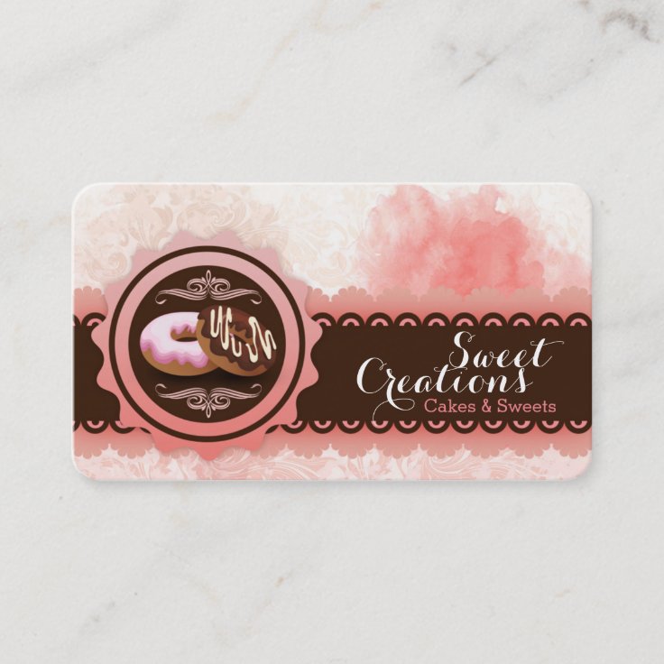 Bakery Donuts Sweet Business Business Card | Zazzle