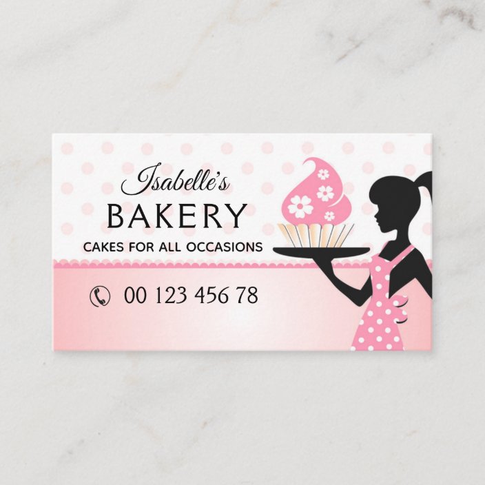 bakery, handmade cakes, pastry, handmade business card | Zazzle.com