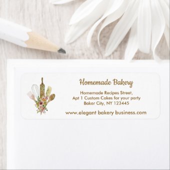 Bakery Home Made Cooking chef Label | Zazzle