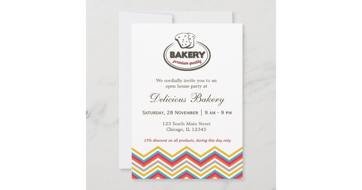 Bakery Invitation | Zazzle
