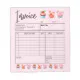 Bakery Invoice Sales Form Receipt Pastry Cupcake Notepad | Zazzle