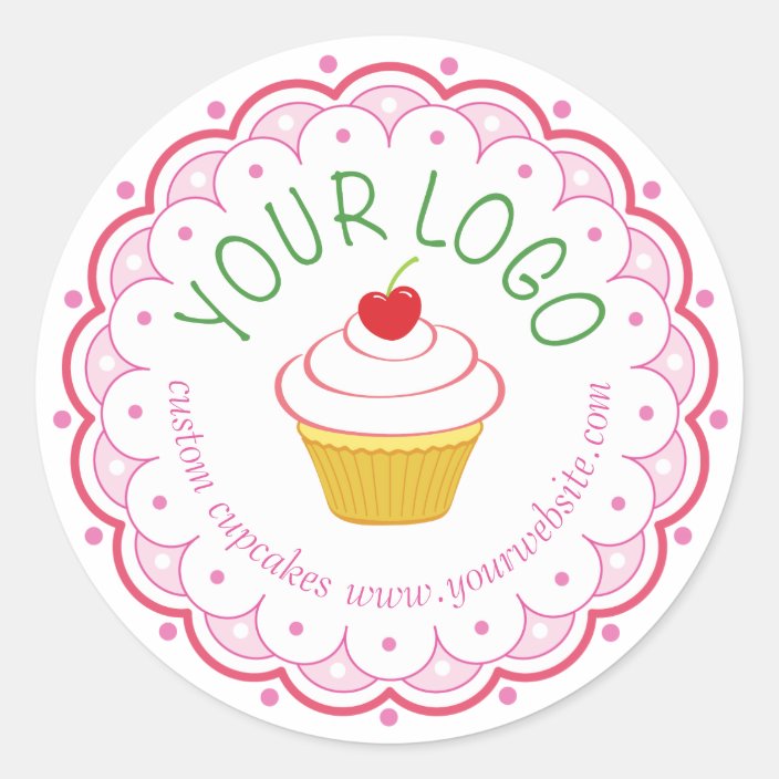 Bakery Large Round Sticker Labels Custom Printed | Zazzle.com