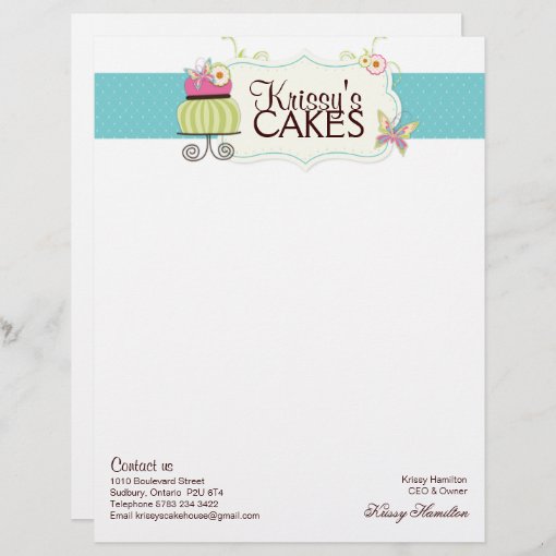 Bakery Letterhead | Zazzle