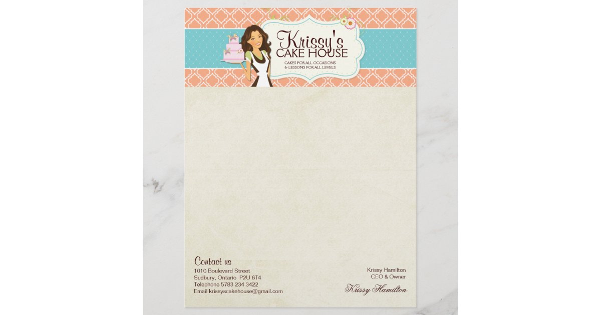 Bakery Letterhead | Zazzle