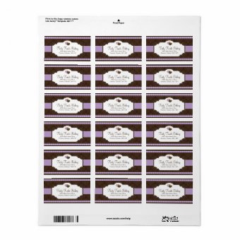 Bakery Packaging Labels | Zazzle