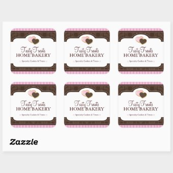 Bakery Packaging Stickers | Zazzle