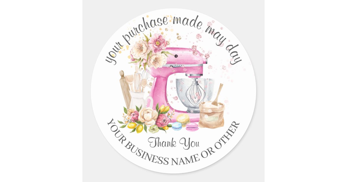 Bakery Packaging Stickers | Zazzle