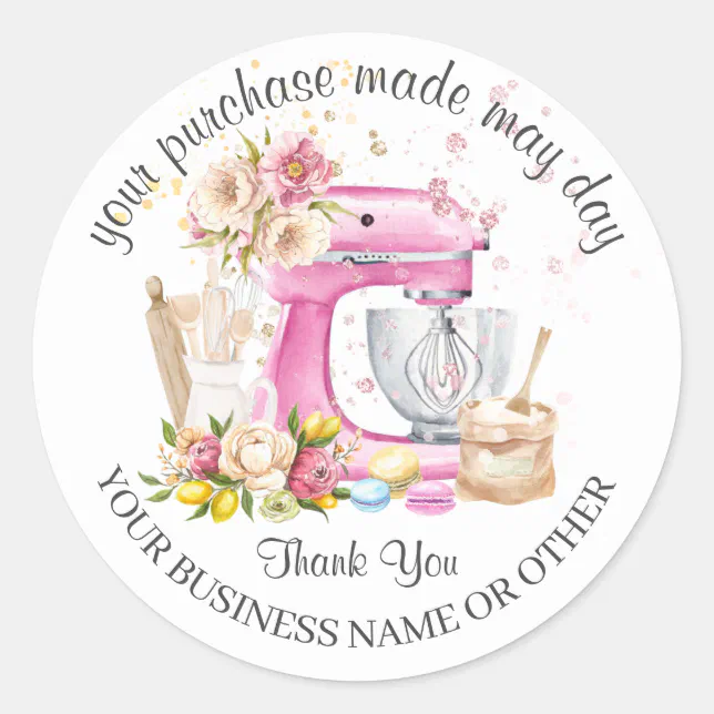 Bakery Packaging Stickers | Zazzle