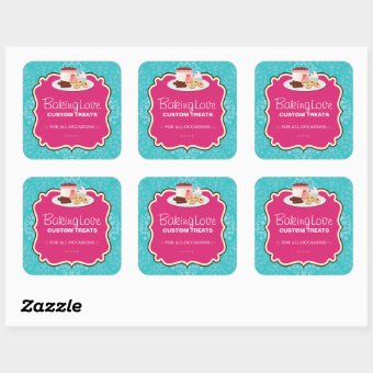 Bakery Packaging Stickers | Zazzle