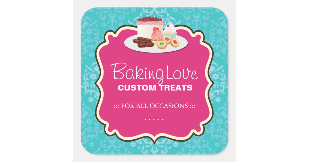 Bakery Packaging Stickers | Zazzle