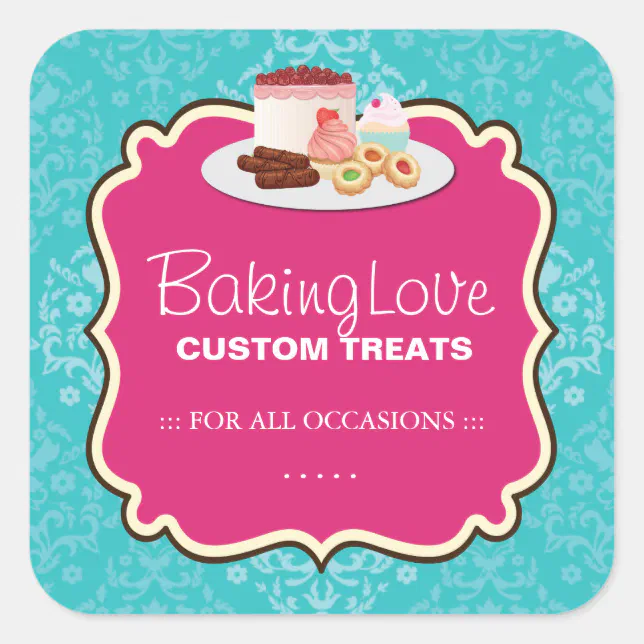 Bakery Packaging Stickers | Zazzle