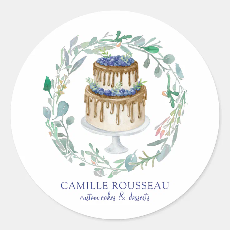 Bakery Pastry Chef Baker Classic Round Sticker | Zazzle