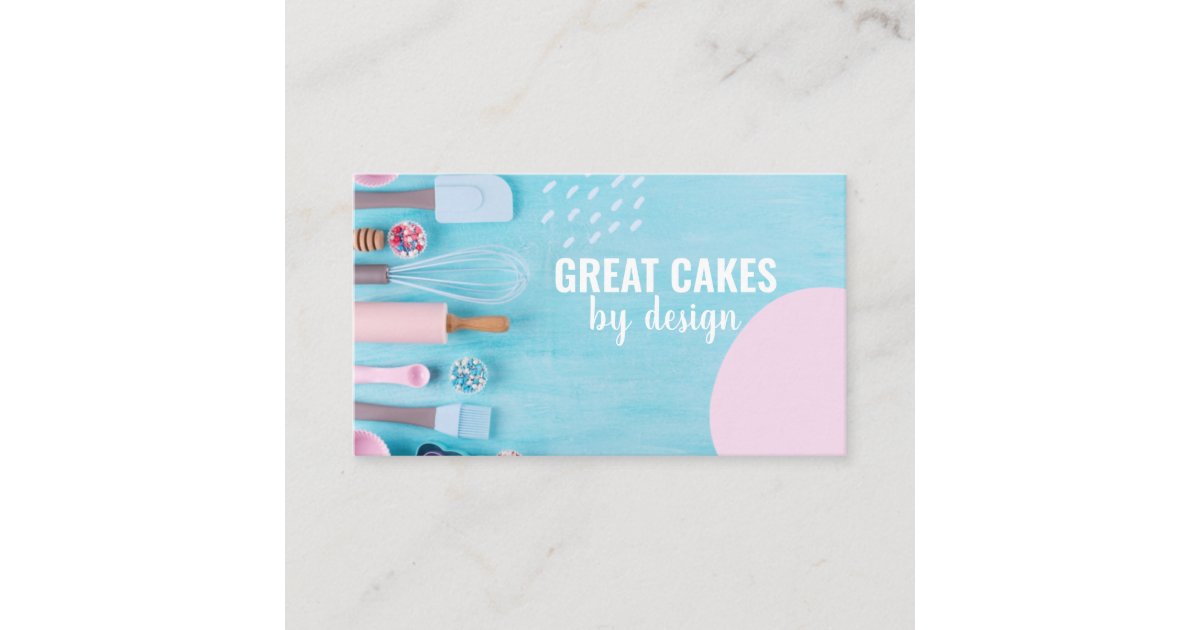 Bakery Pastry Chef Business Card | Zazzle