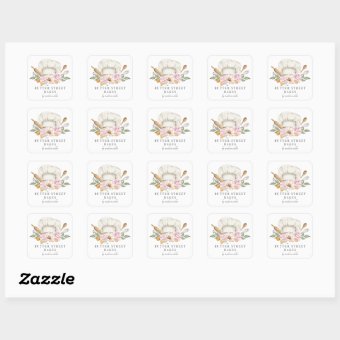 Bakery Pastry Chef Hat Utensils Product Labels | Zazzle