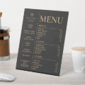 Bakery Small Caffee Table Menu Pedestal Sign | Zazzle