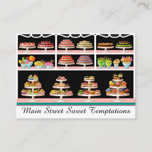 Bakery / Sweet Shop / Ice Cream Business Card | Zazzle