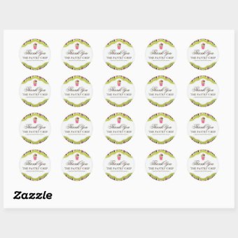 Bakery Thank You Stickers | Zazzle
