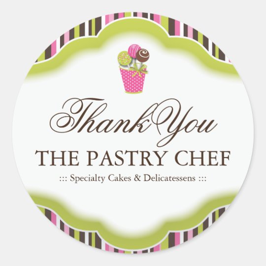 Bakery Thank You Stickers | Zazzle.com