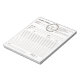 Bakery Whisk Order Form simple Notepad | Zazzle