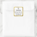 Bakery White & Gold Ingredients Logo Product Label | Zazzle