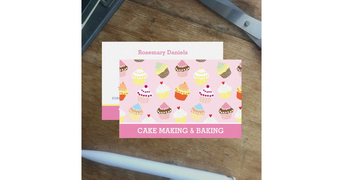 Baking & Cake Making Calling Card. Business Card | Zazzle