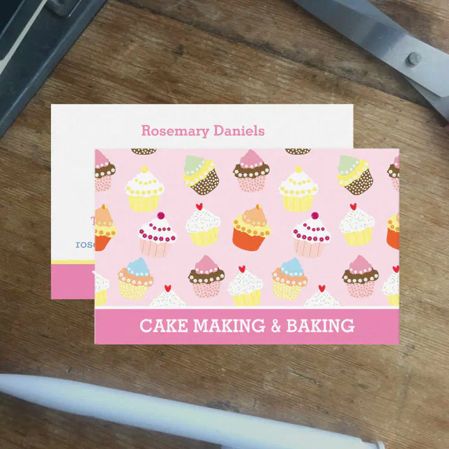 Baking & Cake Making Calling Card. Business Card | Zazzle