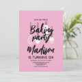Baking Chef Baker Birthday Party Pink Invitation | Zazzle