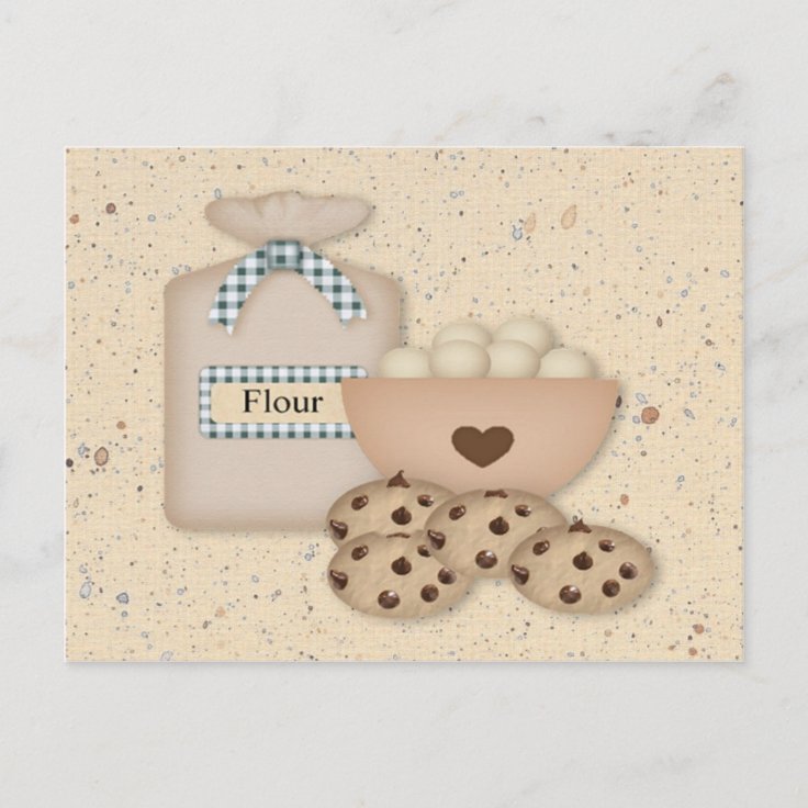 Baking Cookies Recipe Card | Zazzle