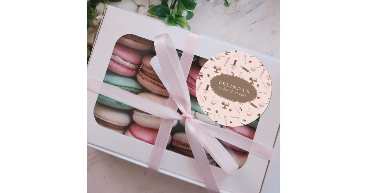 Baking & Cooking Utensils Bakery Cooking Classic Round Sticker | Zazzle