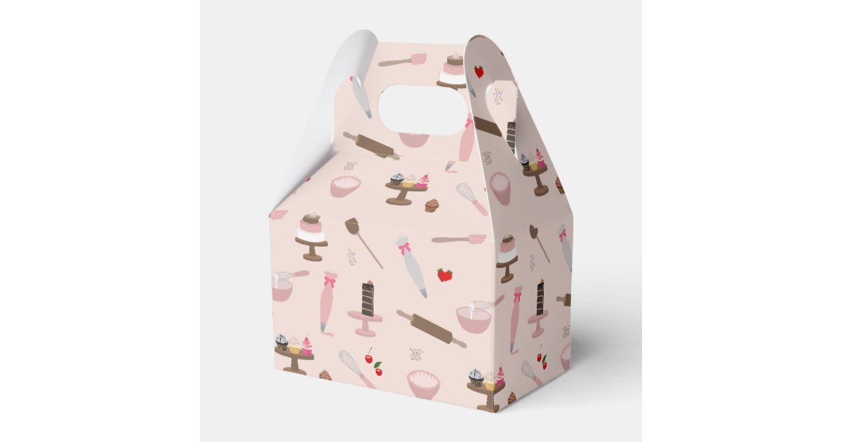Baking & Cooking Utensils Bakery Cooking Favor Boxes | Zazzle