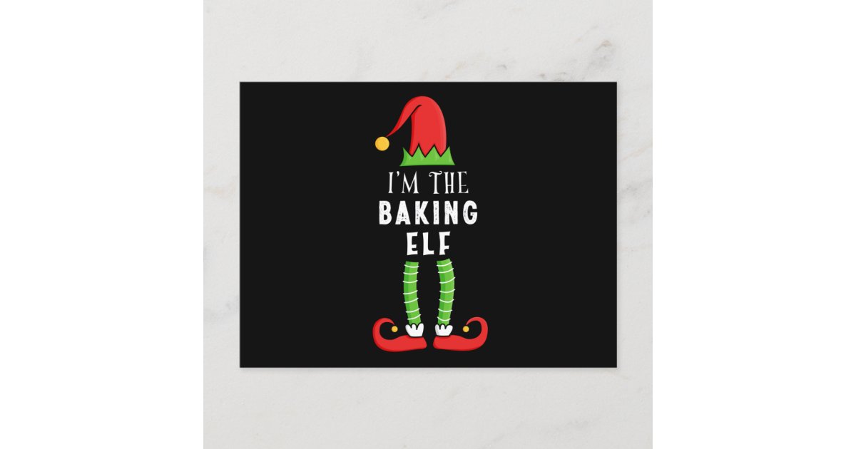 Baking Elf Christmas Matching Family Gift Postcard | Zazzle