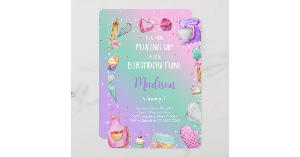 Baking Invitation | Zazzle