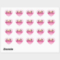 Baking Party Personalized Heart Favor Stickers | Zazzle