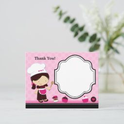 Baking Party Thank You Card | Zazzle