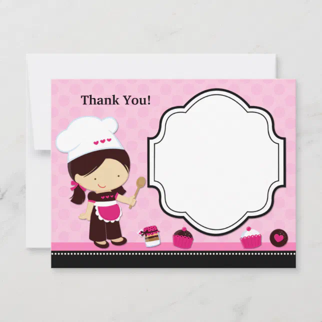Baking Party Thank You Card | Zazzle