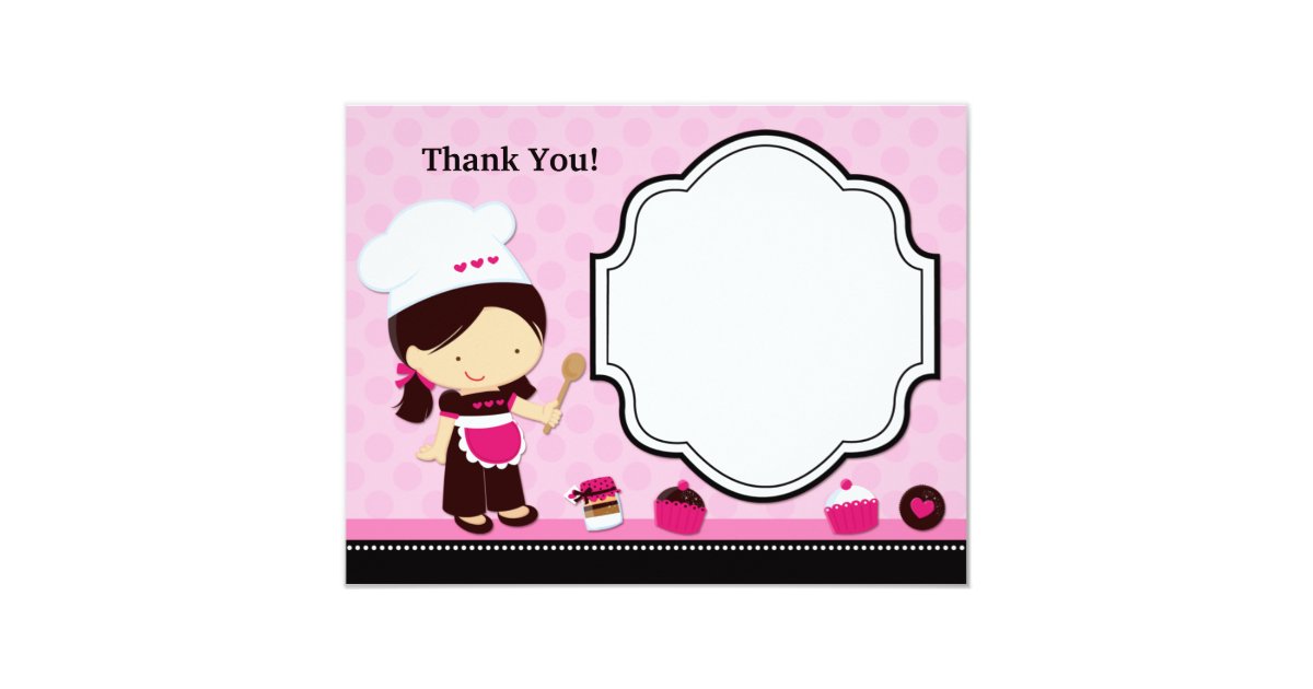 Baking Party Thank You Card | Zazzle.com