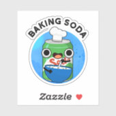 Baking Soda Funny Soda Pop Pun Sticker | Zazzle