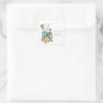 Baking Utensils Bakery Baker Product Labels | Zazzle