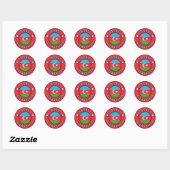 Baku Azerbaijan Classic Round Sticker | Zazzle