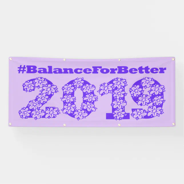 Balance For Better International Women's Day 2019 Banner | Zazzle