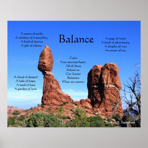 Balance Poster | Zazzle