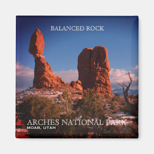 Balanced Rock, Arches National Park, Moab, Utah Magnet | Zazzle