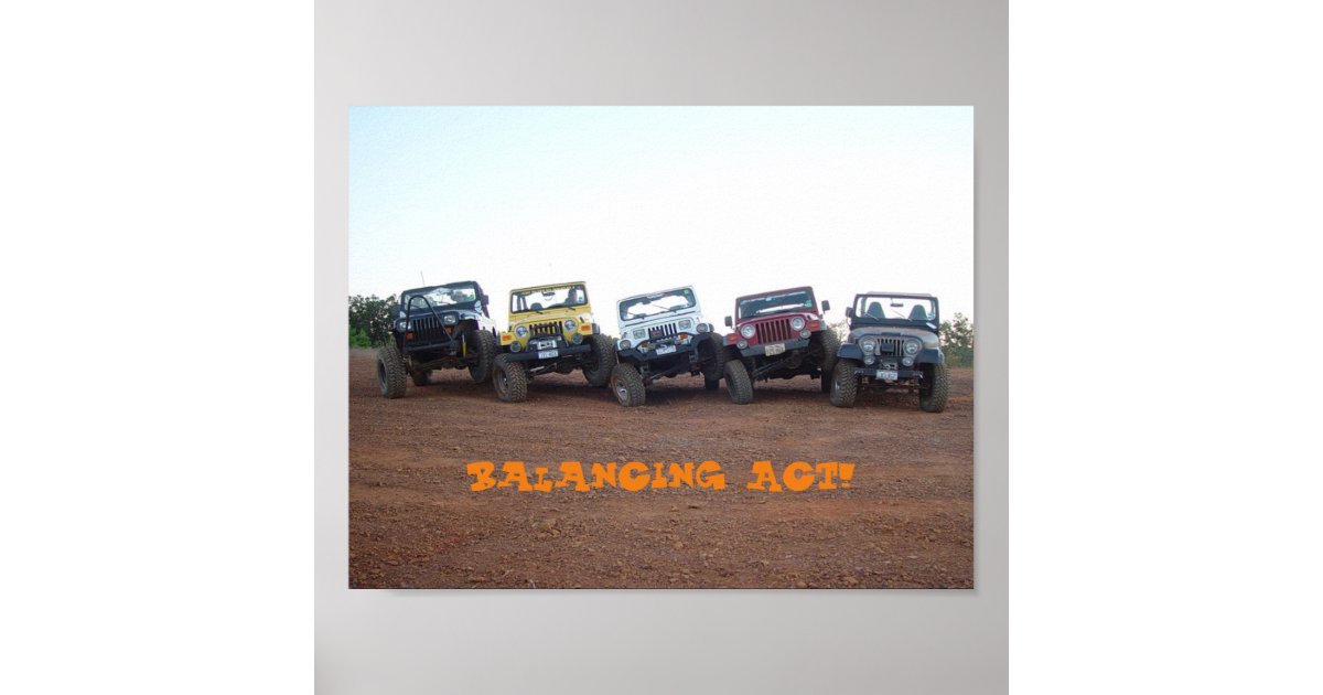 balancing act! poster | Zazzle