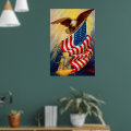 Bald Eagle 4th Of July poster 2 | Zazzle
