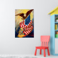 Bald Eagle 4th Of July poster 2 | Zazzle