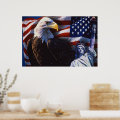 Bald Eagle 4th Of July poster 5 | Zazzle