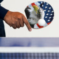 Bald Eagle and American Flag Ping Pong Paddle | Zazzle