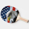Bald Eagle and American Flag Ping Pong Paddle | Zazzle