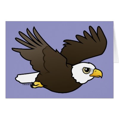 Cute Bald Eagle by Birdorable